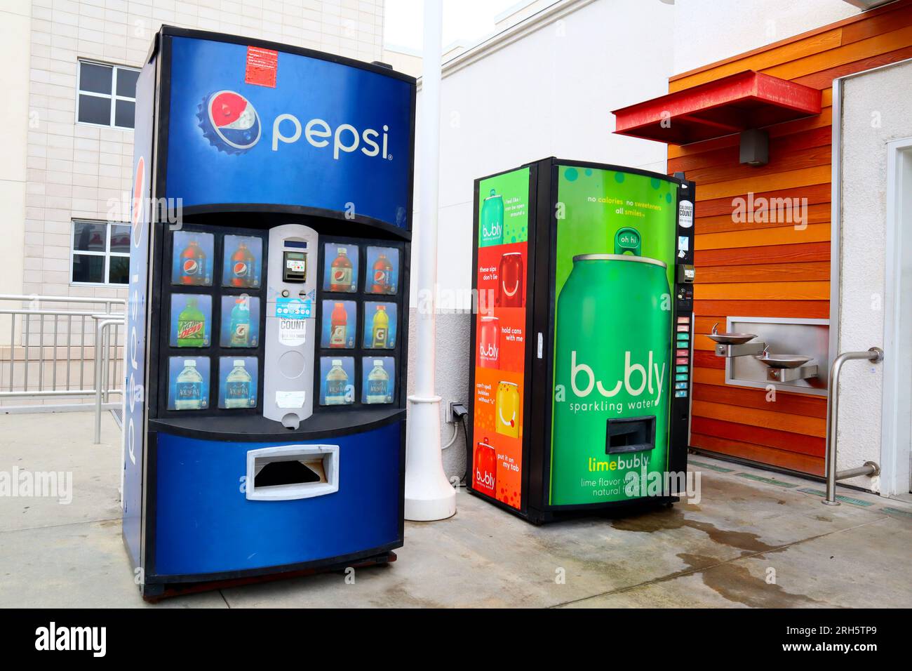 Pepsi and Bubly Vending Machines Stock Photo - Alamy