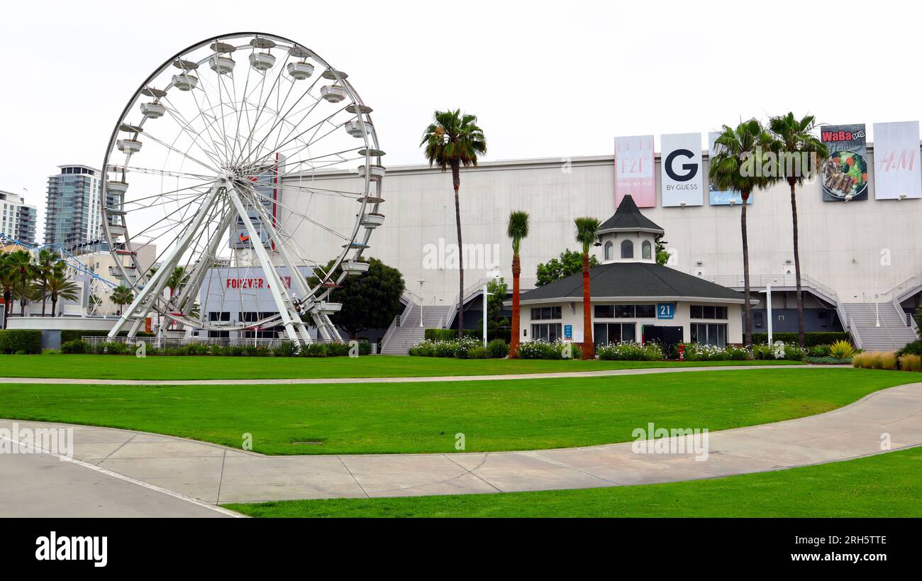 Long Beach, California: detail of THE PIKE OUTLETS, retail Shopping ...