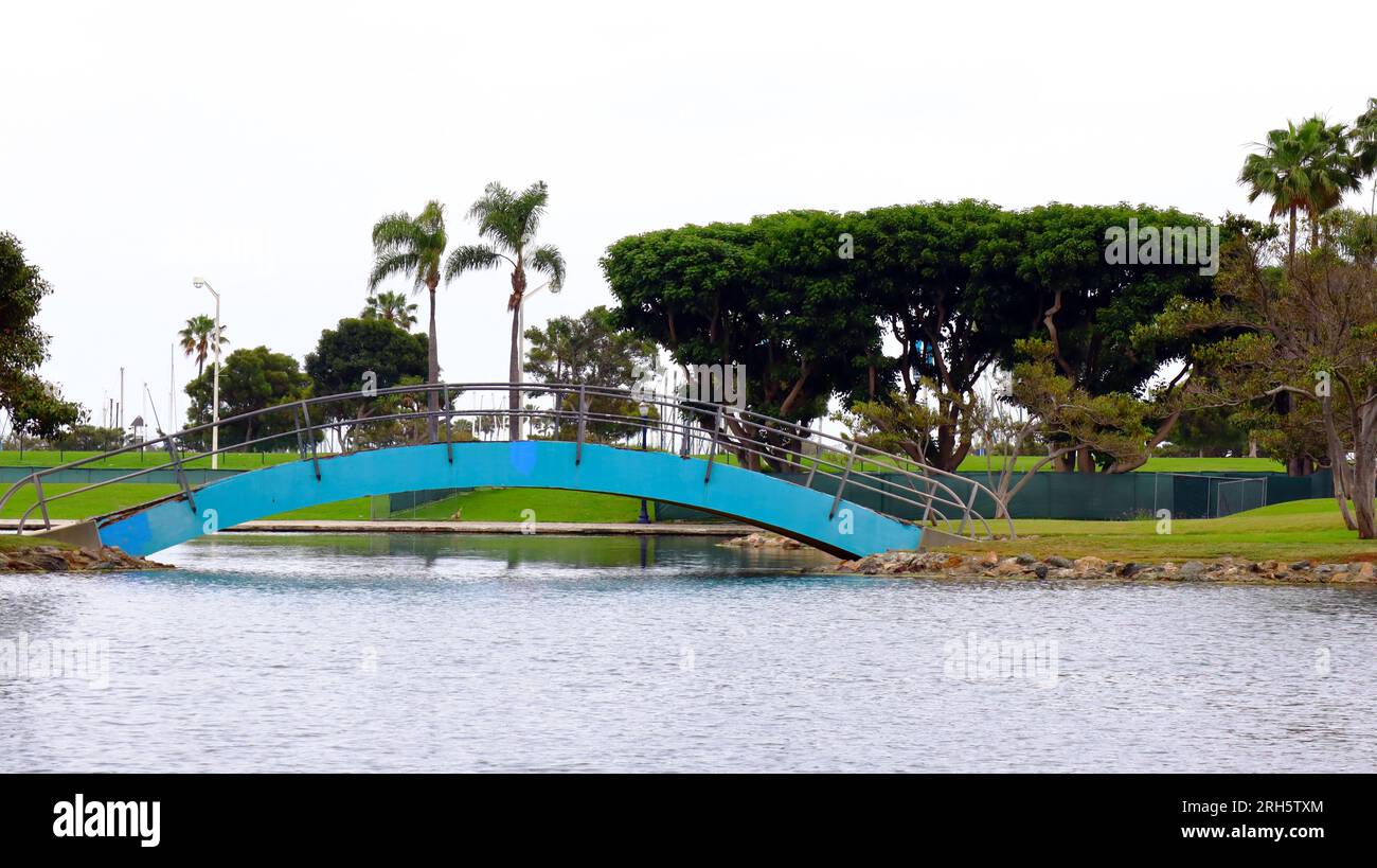 Long Beach, California: Rainbow Lagoon Park located north of Shoreline ...