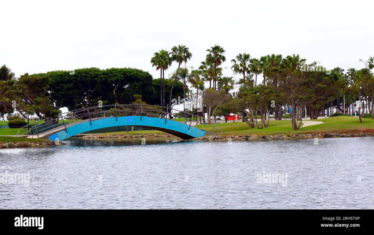 Long Beach, California: Rainbow Lagoon Park located north of Shoreline ...