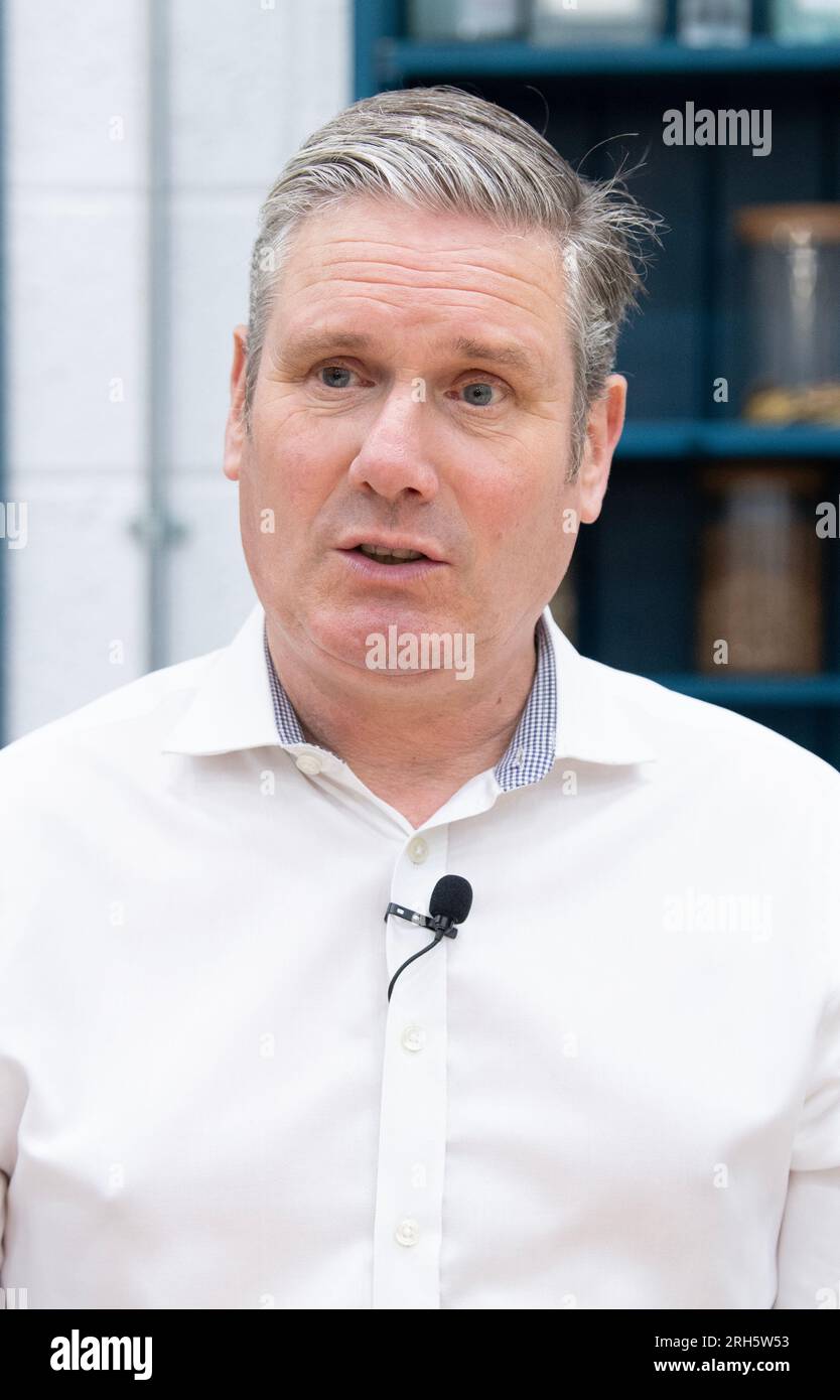 Labour leader Sir Keir Starmer during a visit to the Lind and Lime ...