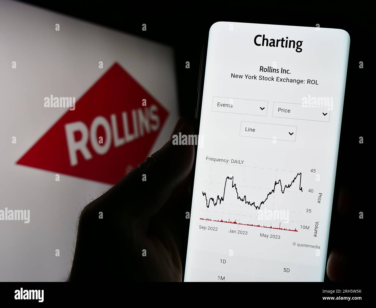 Rollins logo hi-res stock photography and images - Alamy