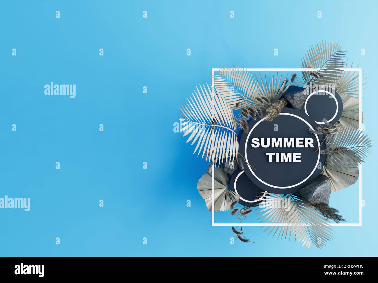 Summer poster set, with blank space for text. The background is perfect ...