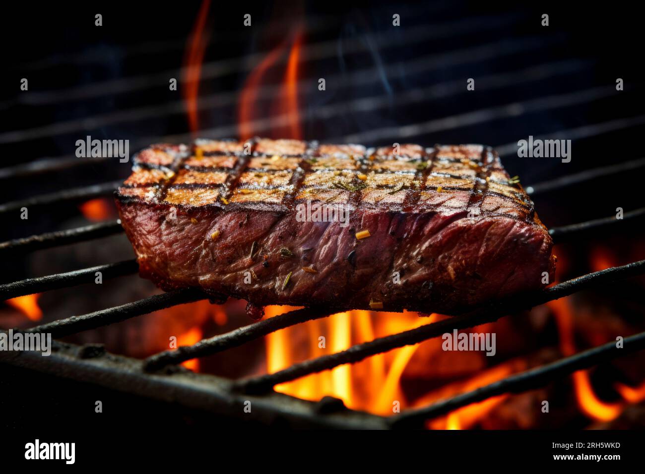 Perfectly grilled meat food composition showcasing its juicy and ...