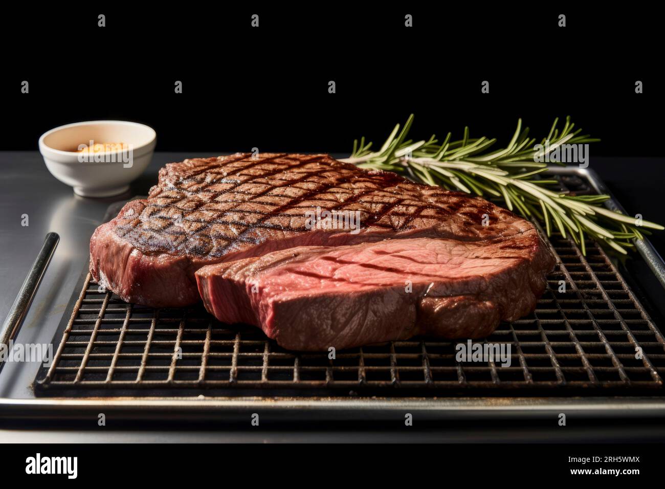 Perfectly grilled meat food composition showcasing its juicy and ...