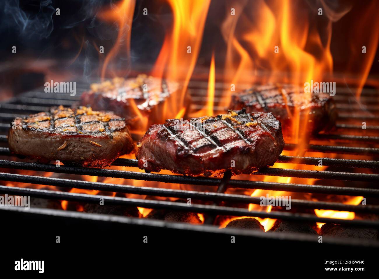 Perfectly grilled meat food composition showcasing its juicy and ...
