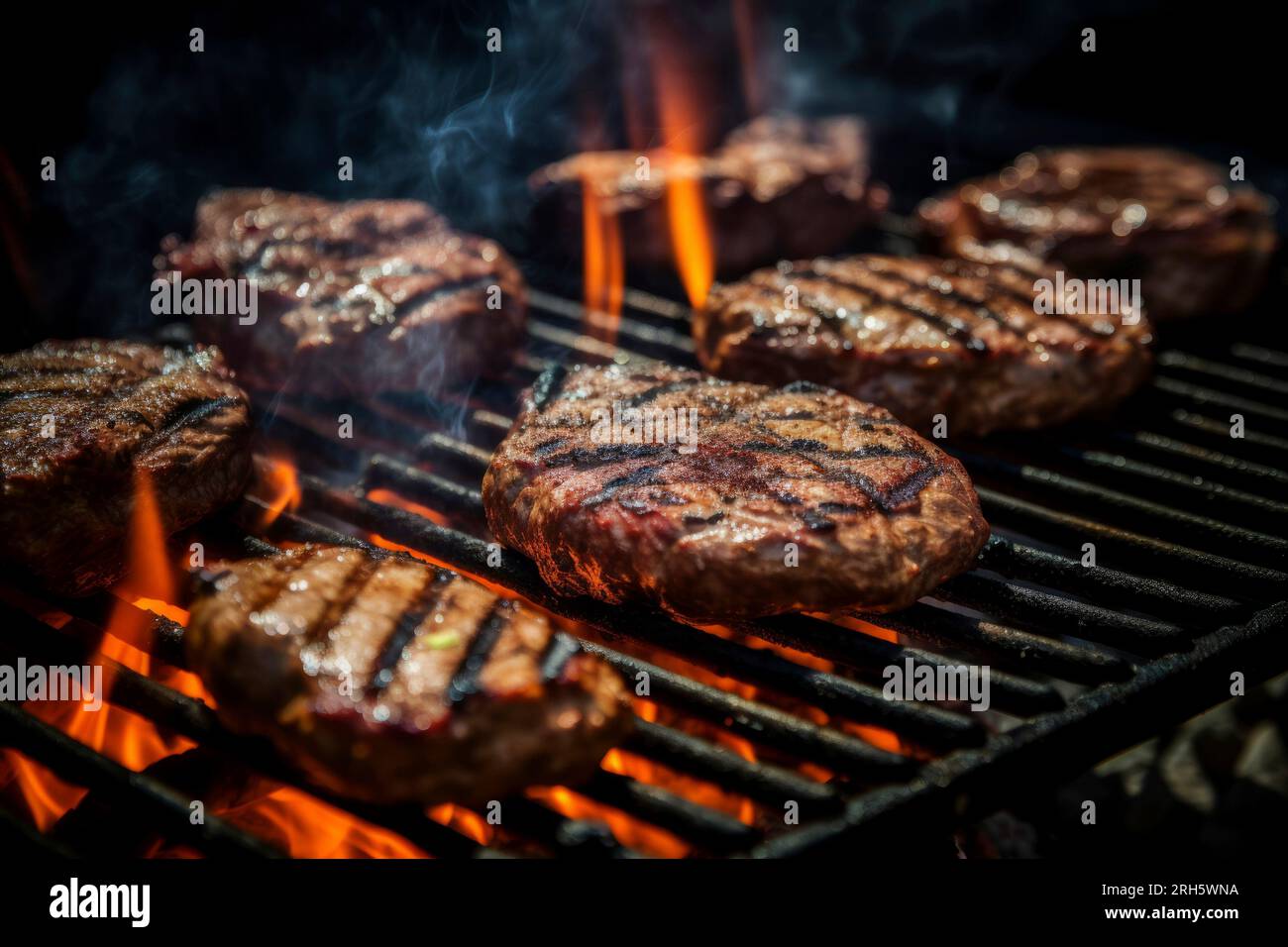 Perfectly grilled meat food composition showcasing its juicy and ...