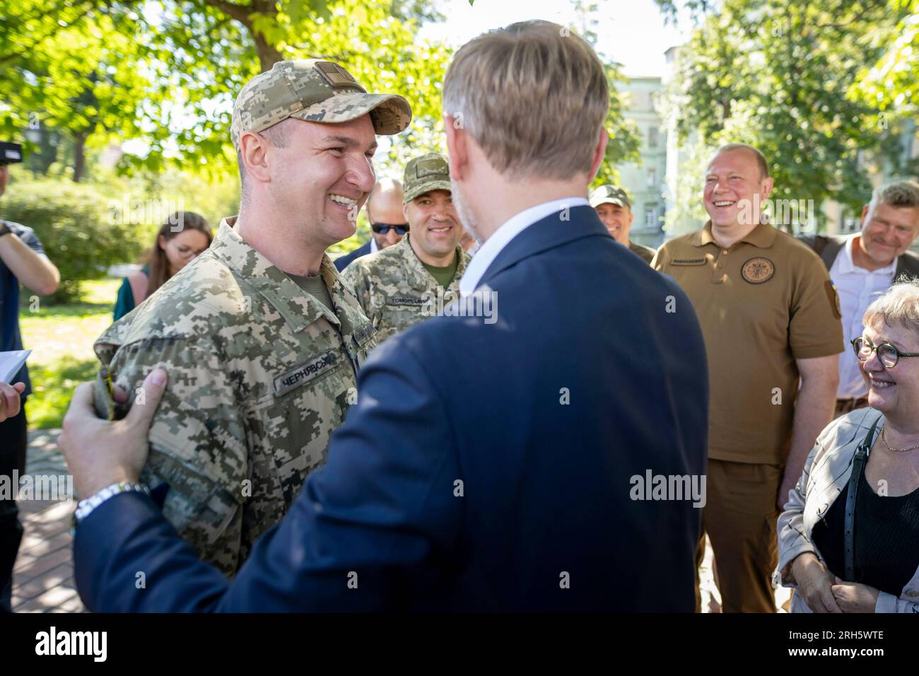 Kyiv, Ukraine. 14th Aug, 2023. Christian Lindner (FDP), Federal ...