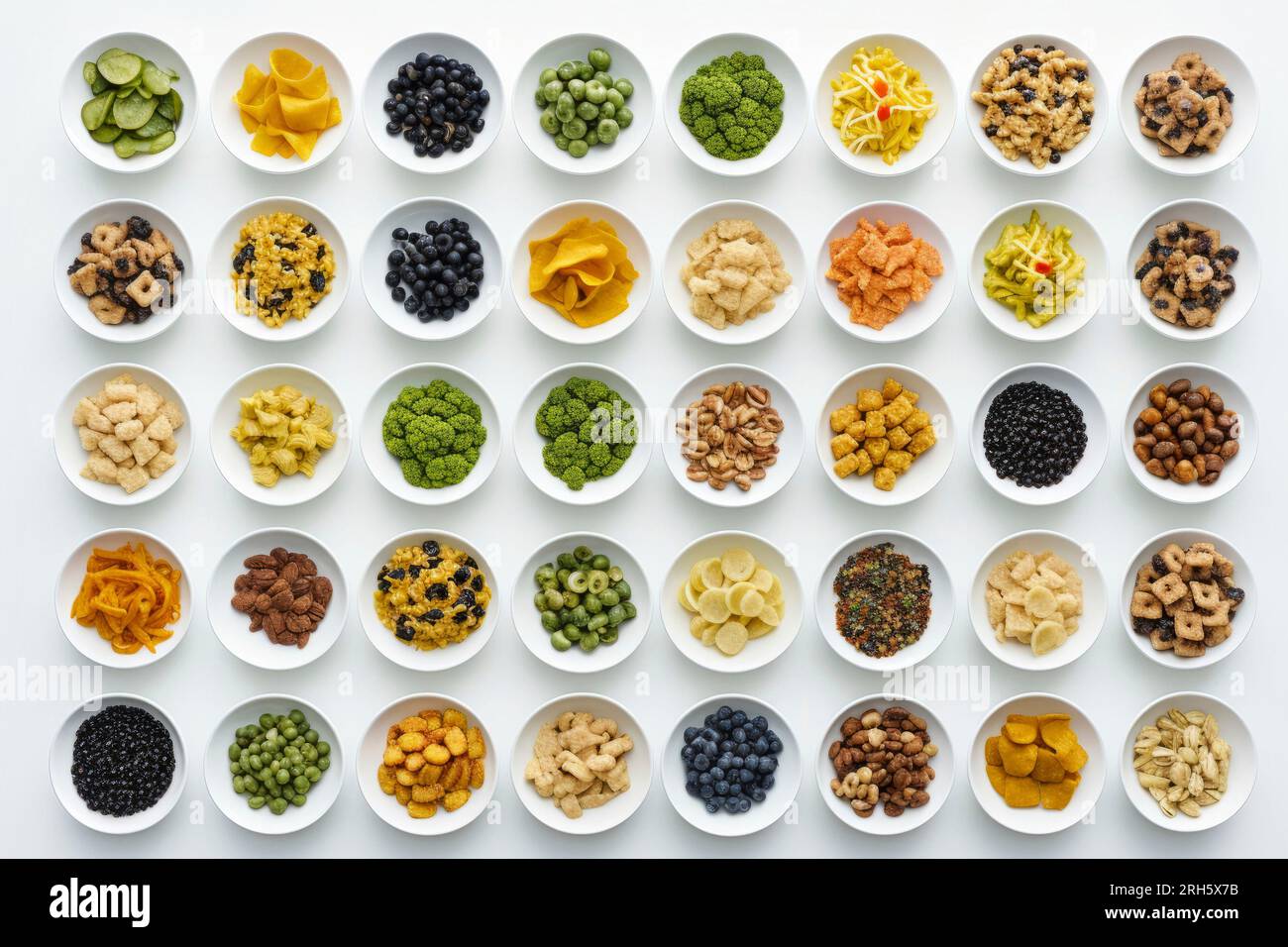 A diverse composition of nutritious food items elegantly presented in a ...