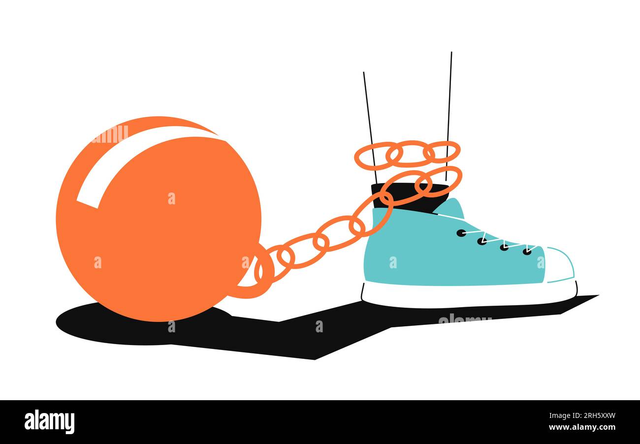 Chained feet slave Stock Vector Images - Alamy