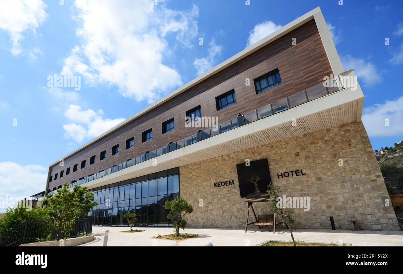 The Kedem hotel in Tirat Carmel, Israel Stock Photo - Alamy