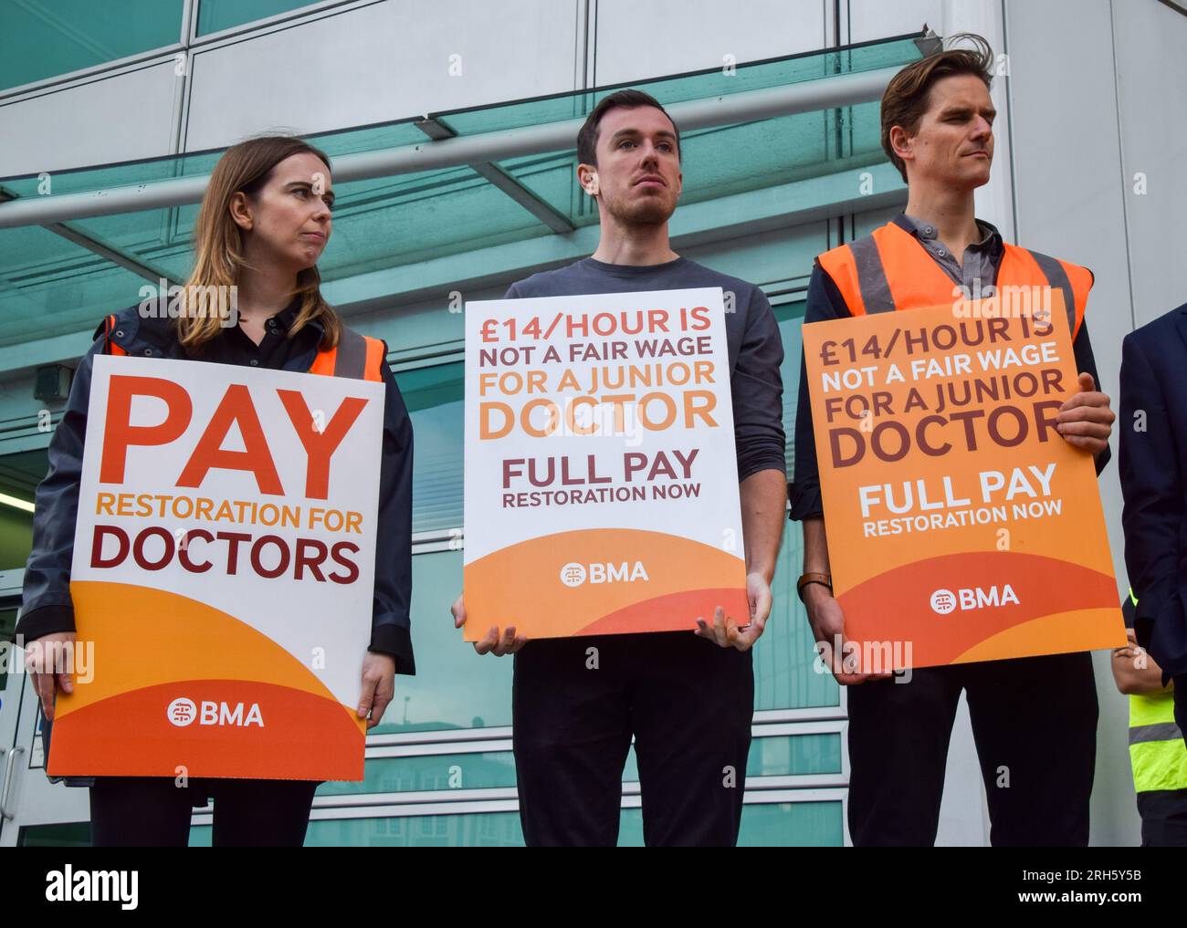 London, UK. 14th August 2023. British Medical Association (BMA) picket ...