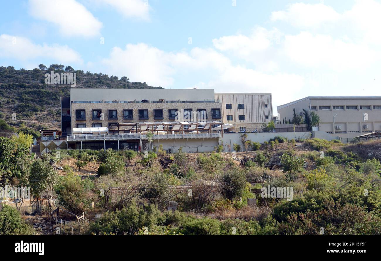The Kedem hotel in Tirat Carmel, Israel Stock Photo - Alamy
