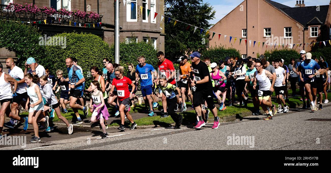 Edzell Gala Fun Run Stock Photo - Alamy