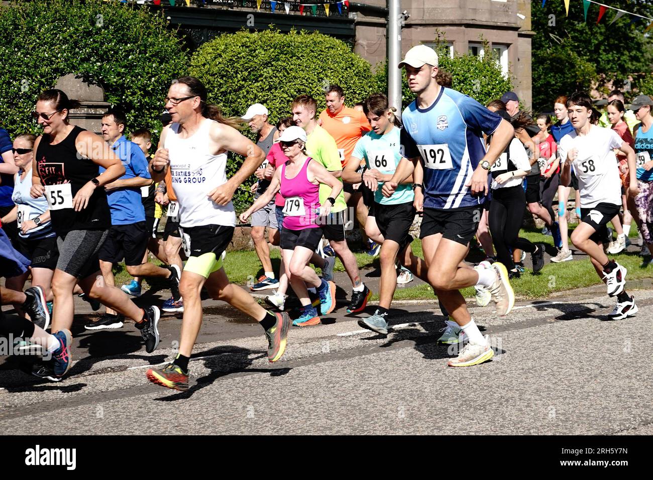 Edzell Gala Fun Run Stock Photo - Alamy