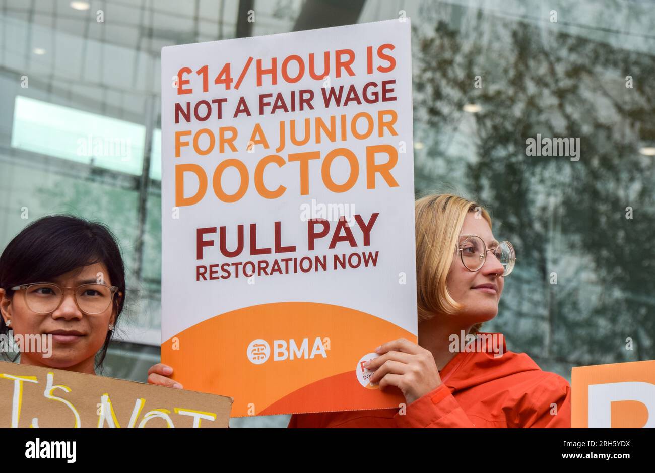 London, UK. 14th August 2023. British Medical Association (BMA) picket ...