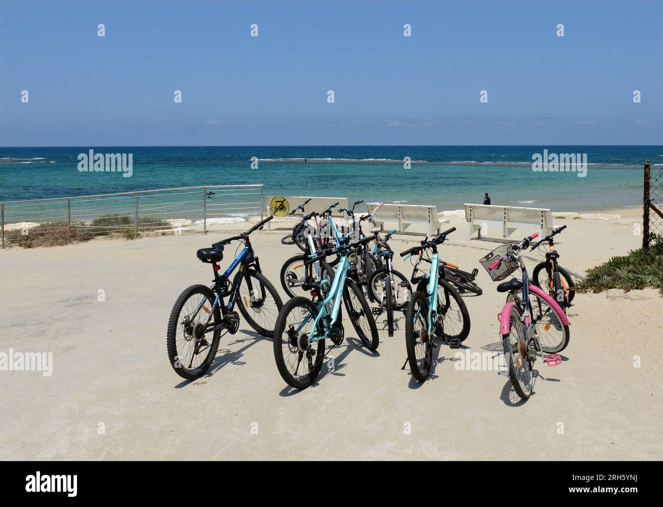The beautiful beach in Kibbutz Sdot Yam, Israel Stock Photo - Alamy