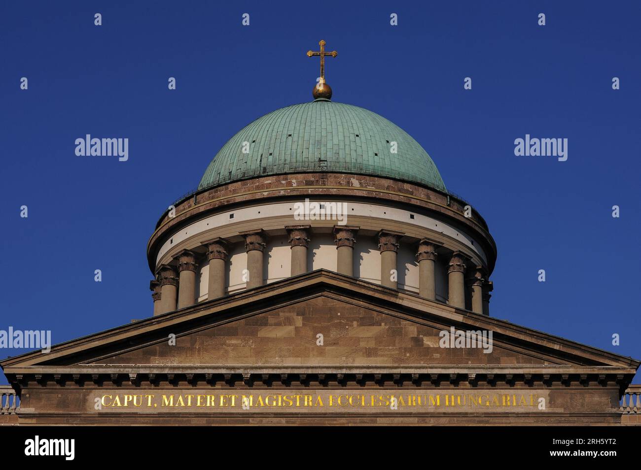 Copper-sheathed dome of Esztergom Basilica. One of the tallest domes in ...