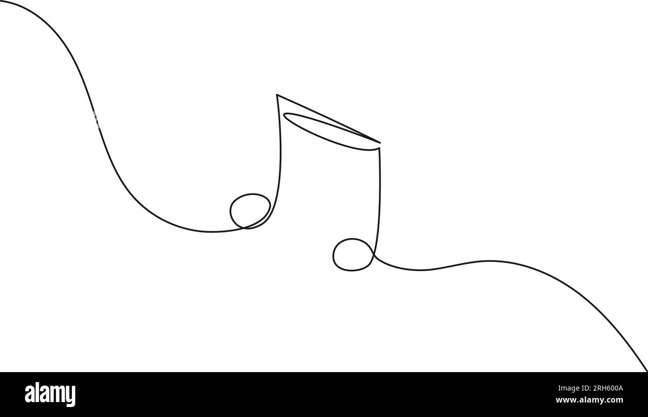 continuous single line drawing of musical notes, abstract sheet music ... continuous single line drawing of musical notes, abstract sheet music ...