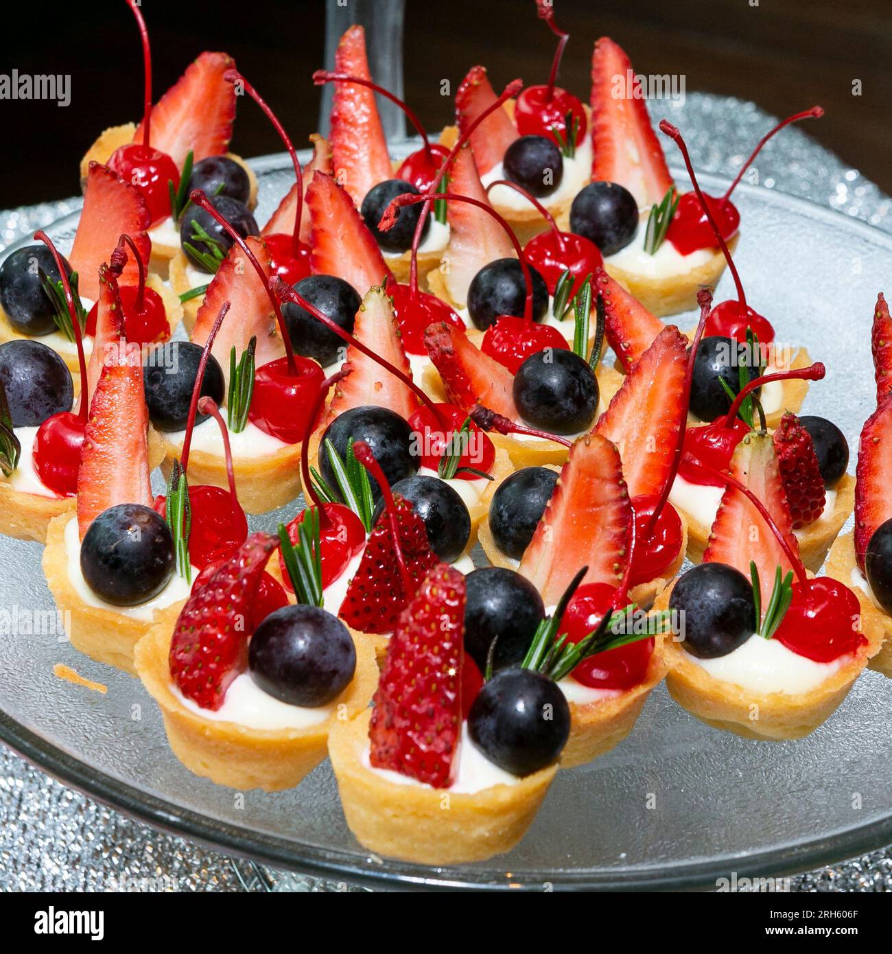 Social events; Individual Presentation Of Desserts For Guests At The ...