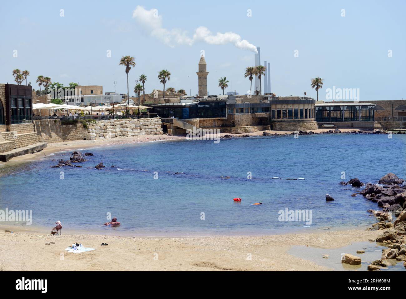 The picturesque Caesarea Harbor in Caesarea, Israel Stock Photo - Alamy