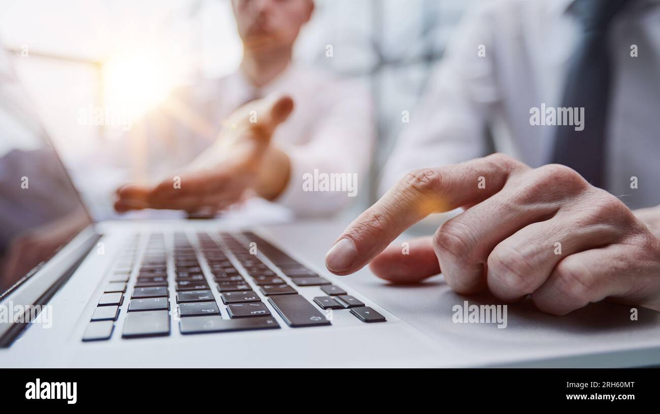 Hands typing perspective hi-res stock photography and images - Alamy