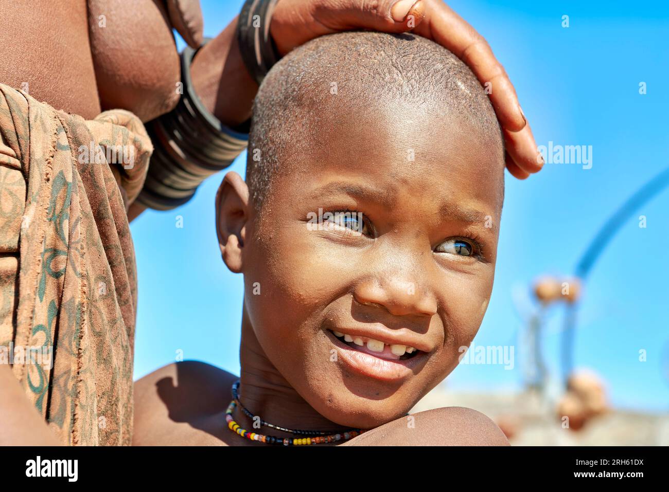 Namibia. Portrait of a Himba child in Kunene region Stock Photo - Alamy