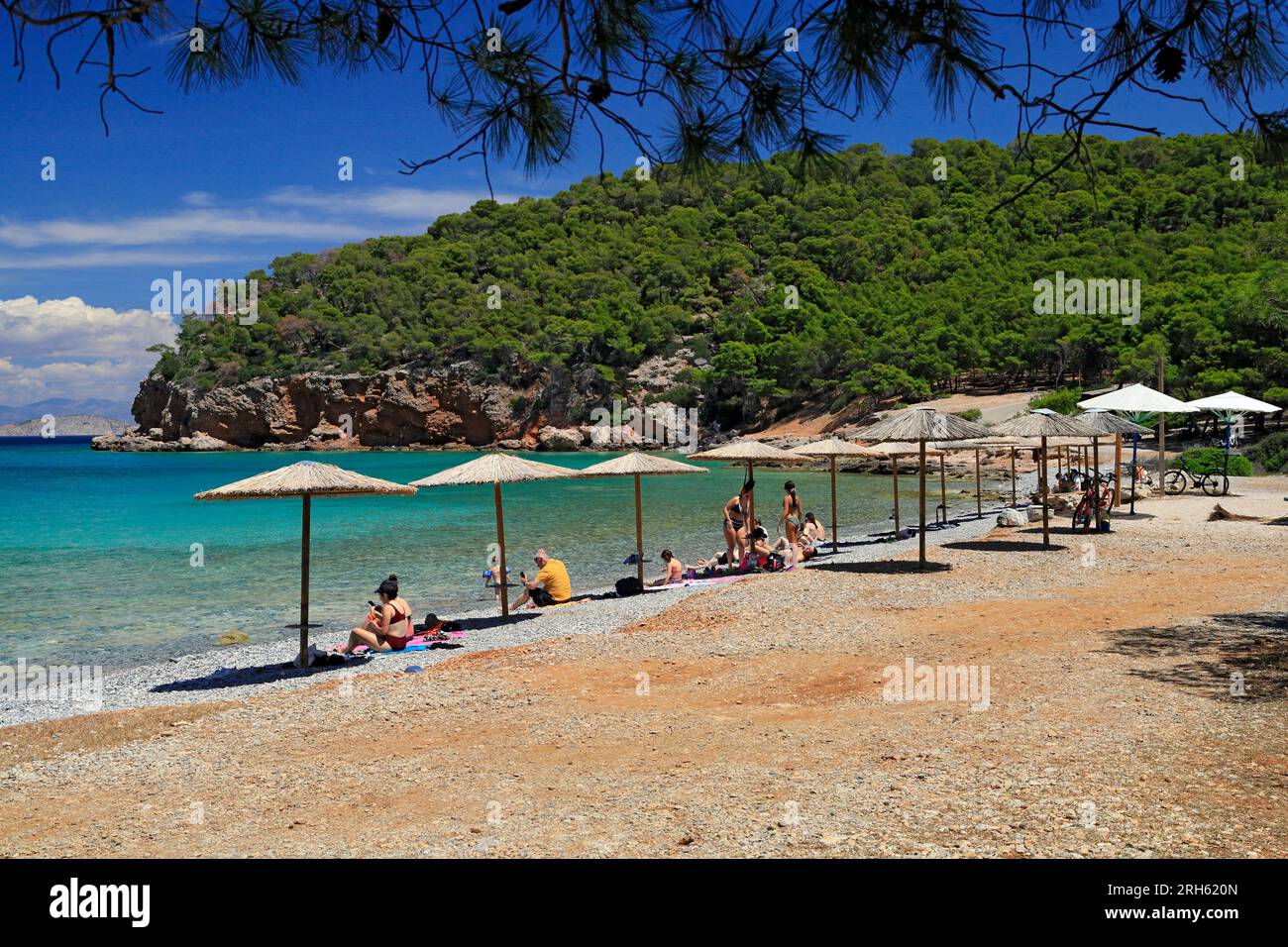 Dragonera Beach, Agistri, Saronic Islands, Greece Stock Photo - Alamy