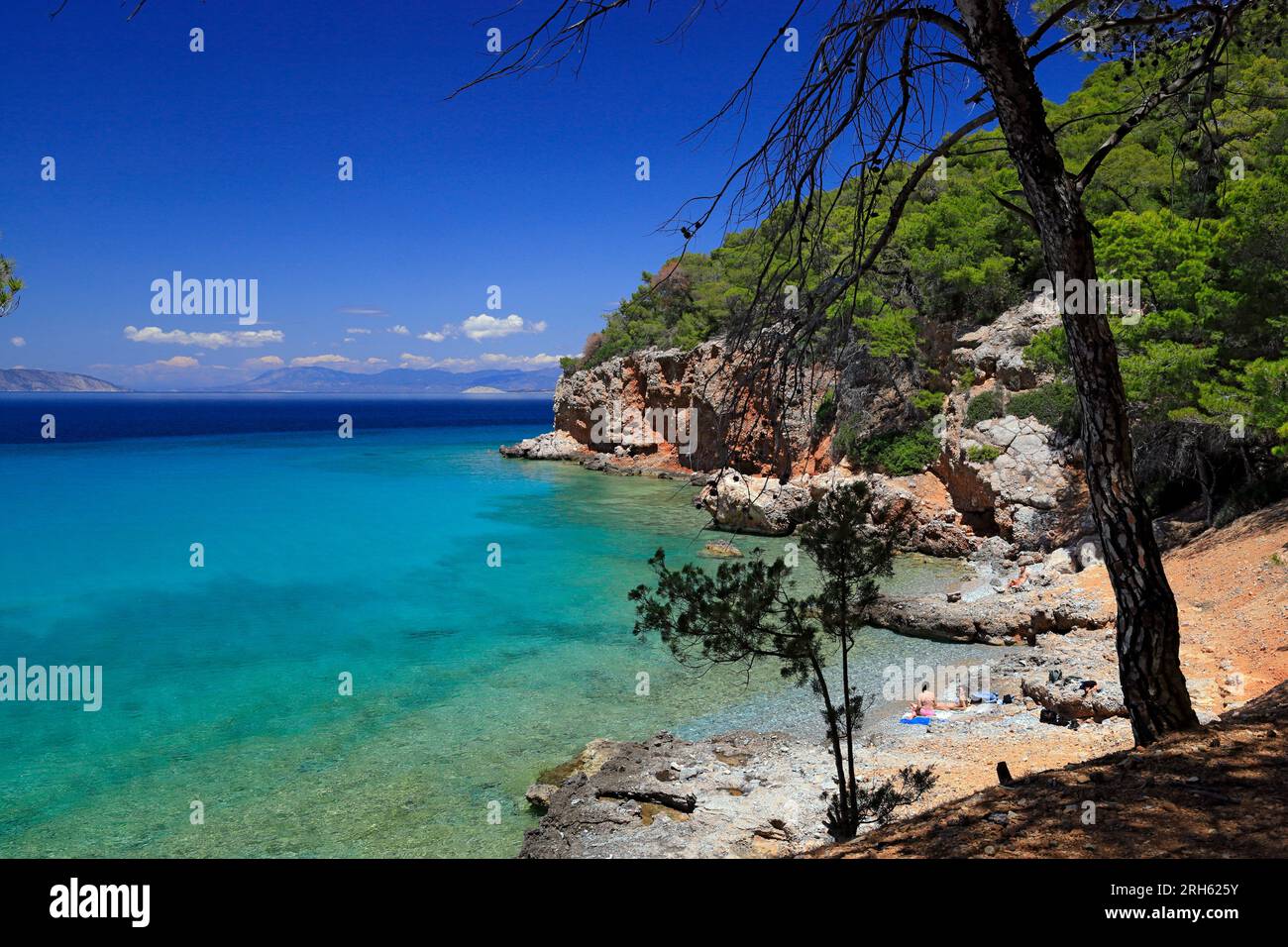 Dragonera Beach, Agistri, Saronic Islands, Greece Stock Photo - Alamy