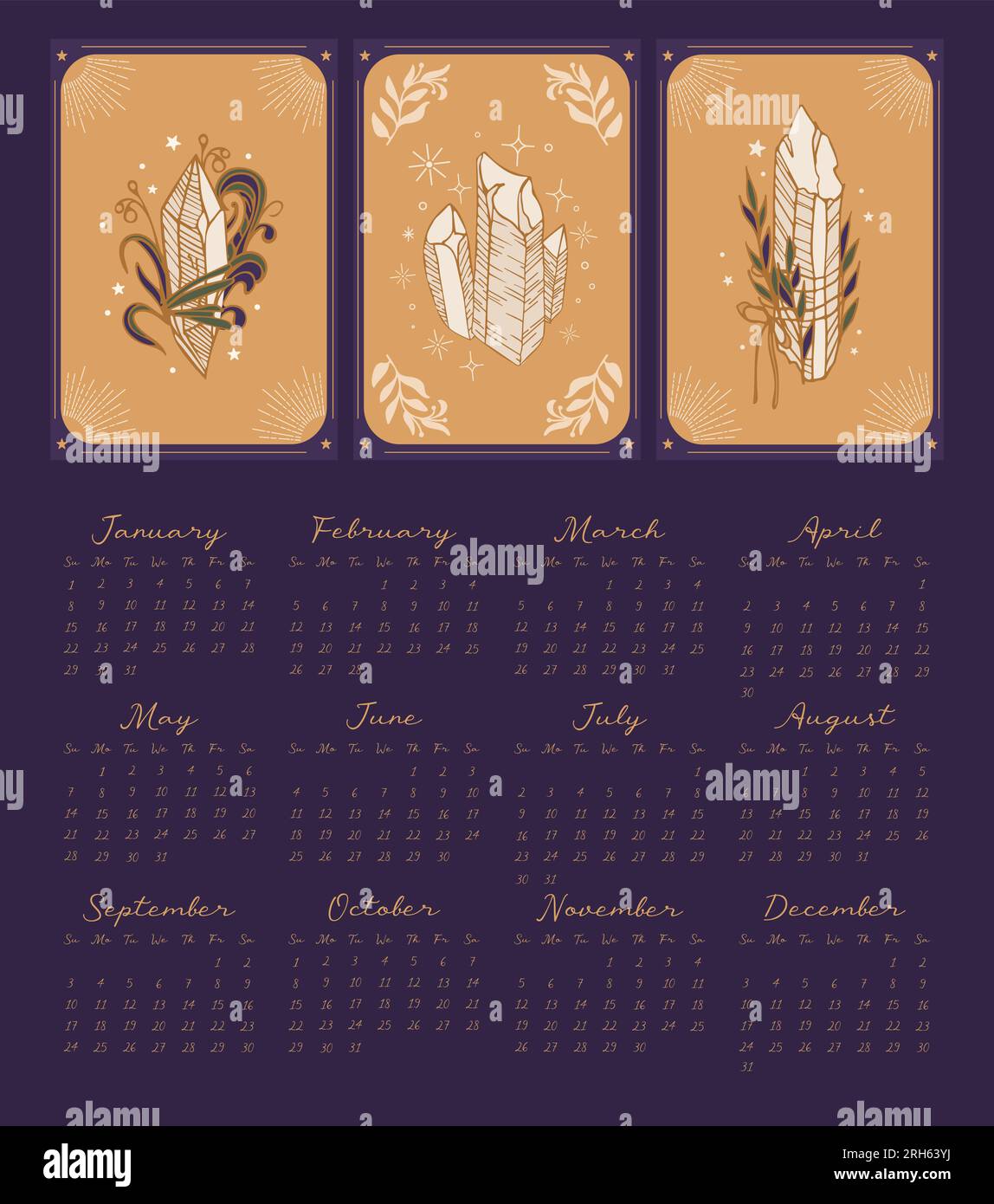 Mineral crystal gold Stock Vector Images - Alamy