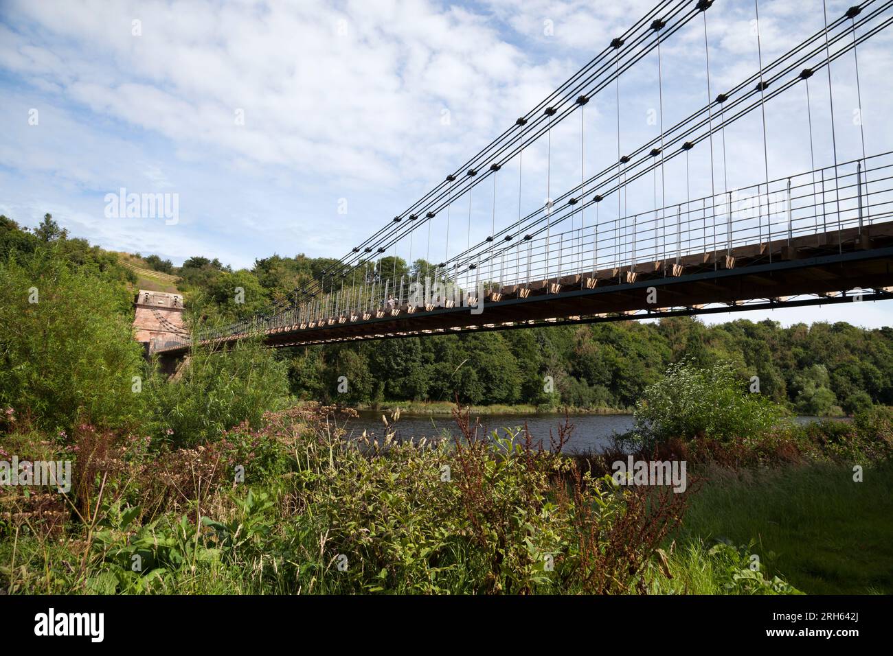 Union Chain Bridge over the River Tweed between Hutton, Berwickshire ...