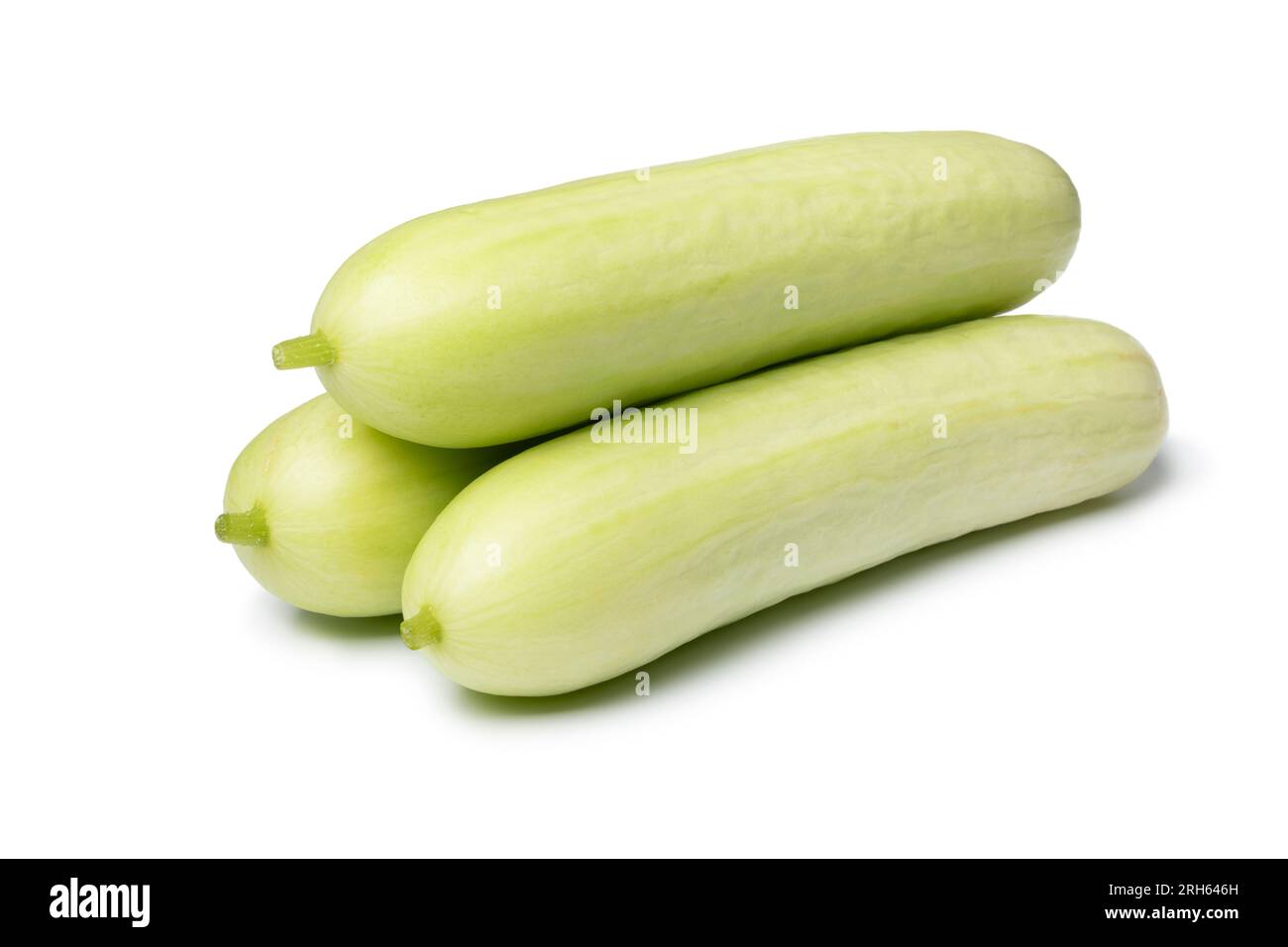 Fresh white cucumbers close up isolated on white background Stock Photo ...