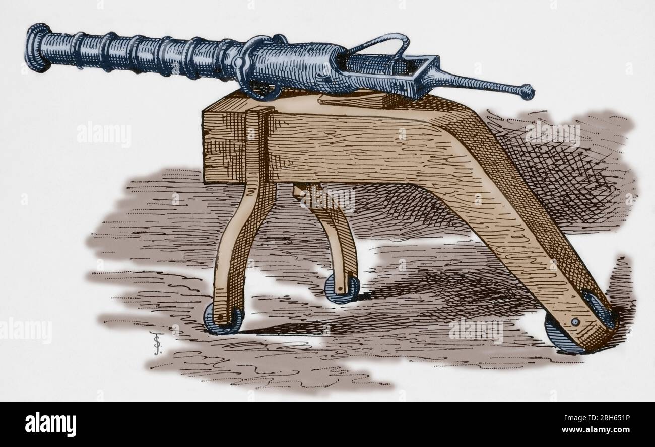 Falconet or falcon. Light cannon developed in the late 15th century ...
