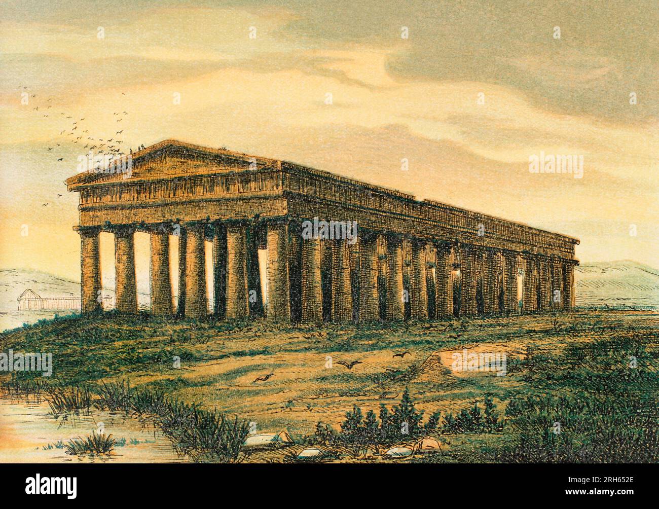 Magna Graecia (southern Italy). Temple of Neptune, in Paestum (Greek ...