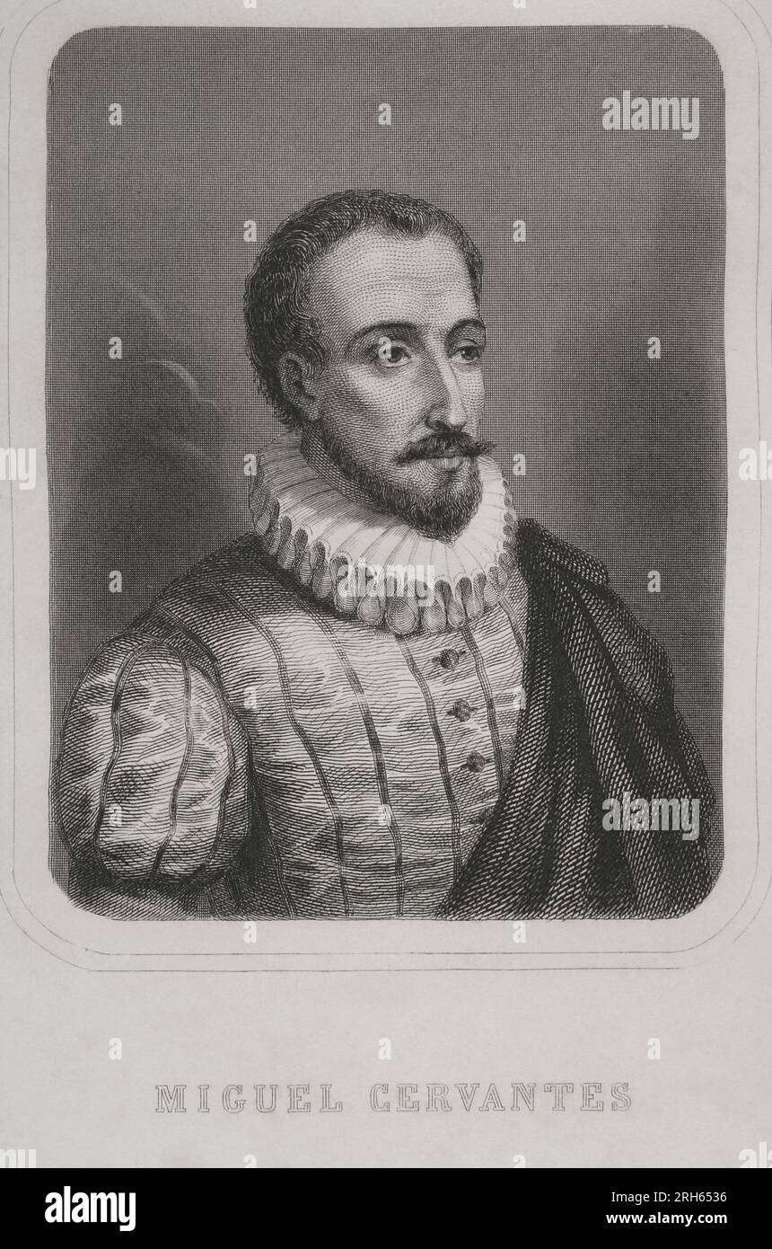 Miguel de Cervantes (1547-1616). Spanish writer. Author of Don Quixote ...