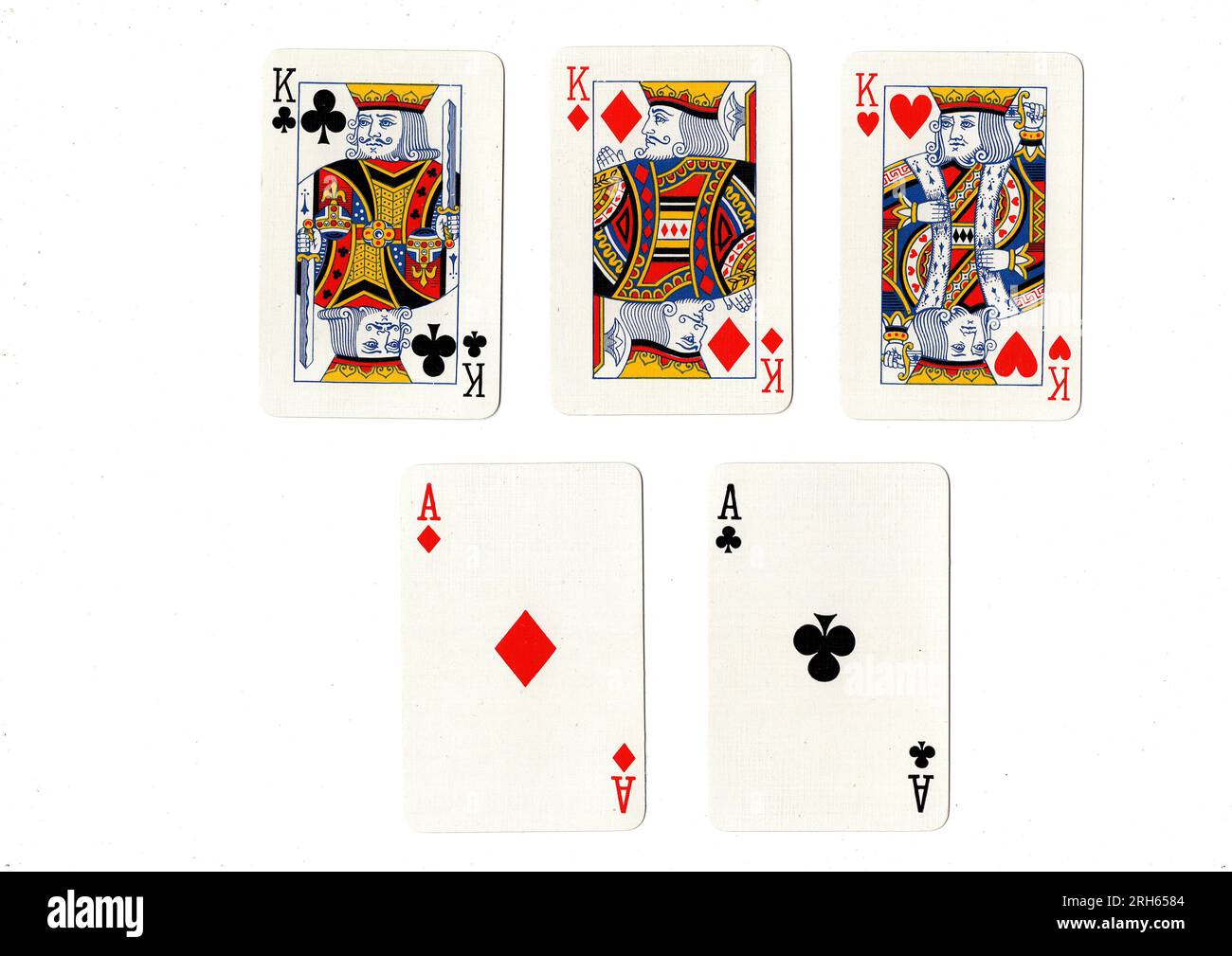 Poker chips cards showing aces hi-res stock photography and images - Alamy