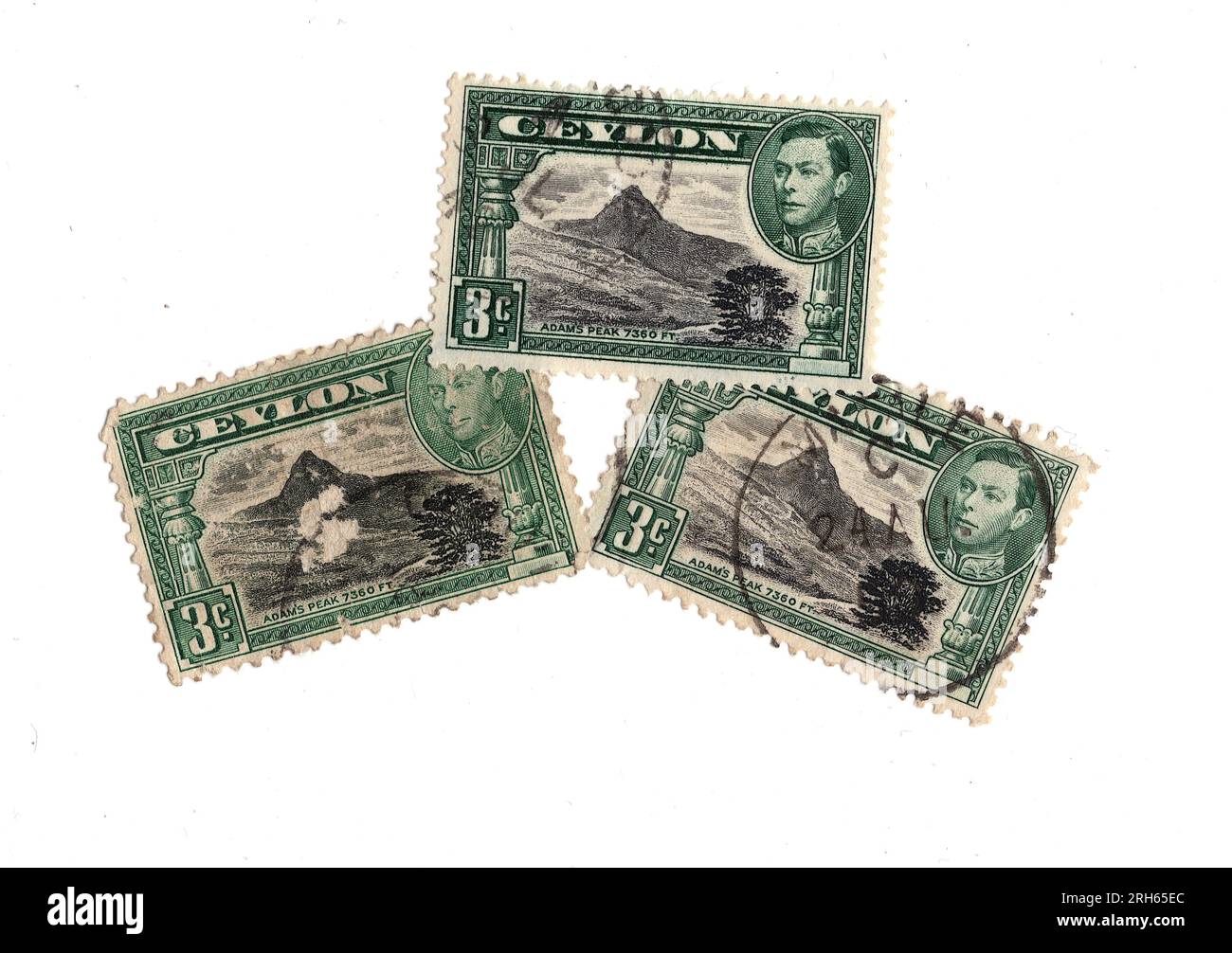 Ceylon postage stamp Cut Out Stock Images & Pictures - Alamy