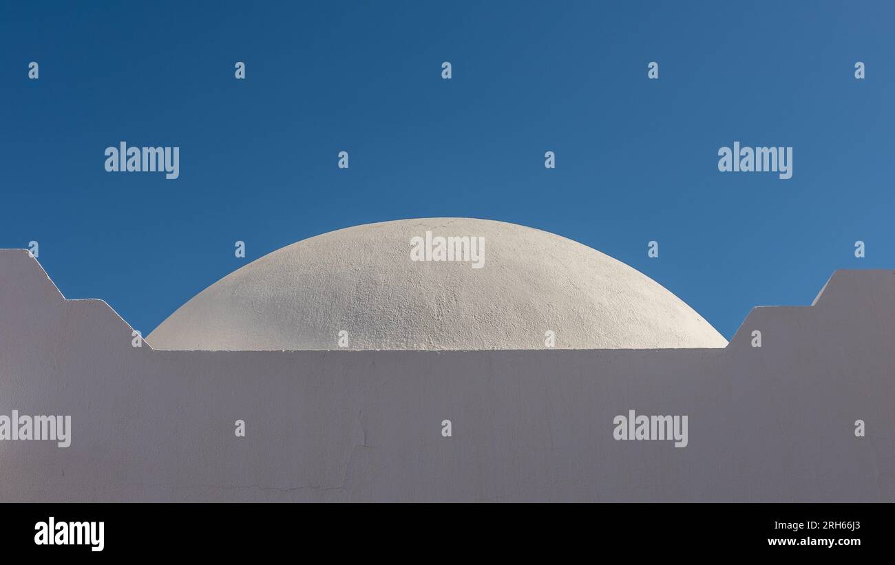 Traditional arabic white dome on sky background Stock Photo - Alamy