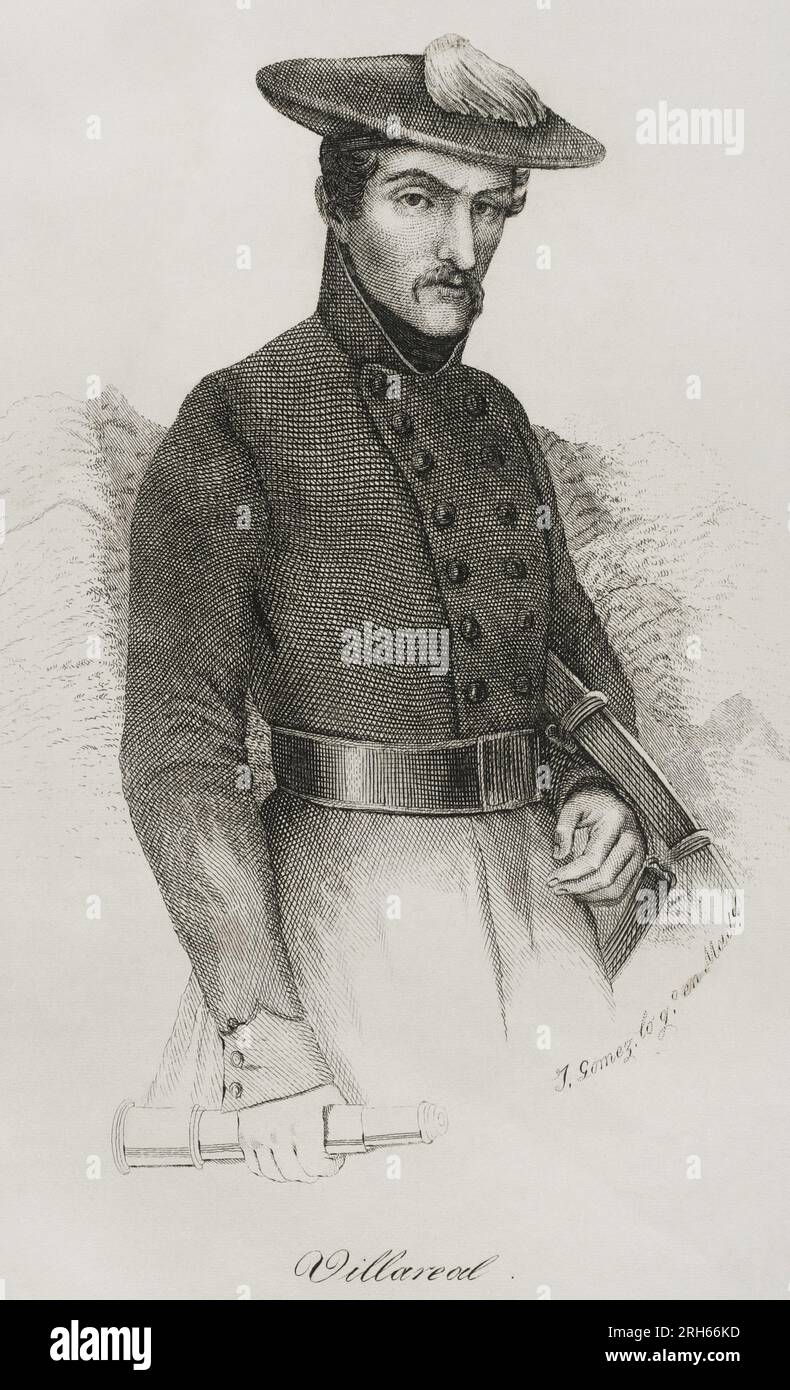 Bruno de Villarreal (1799-1861). Officer of the Carlist army during the ...