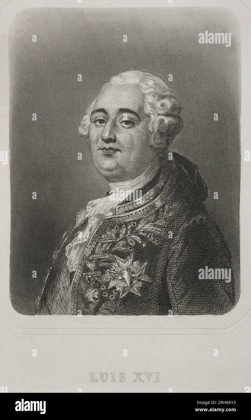 Louis XVI (1754-1793). King of France (1774-1792). He married Marie ...