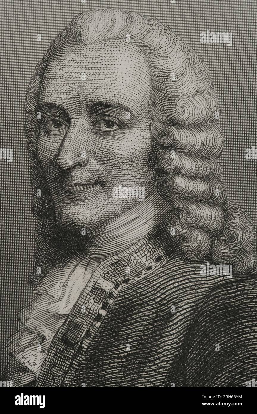 Voltaire (Francois Marie Arouet) (1694-1778). French writer of the ...