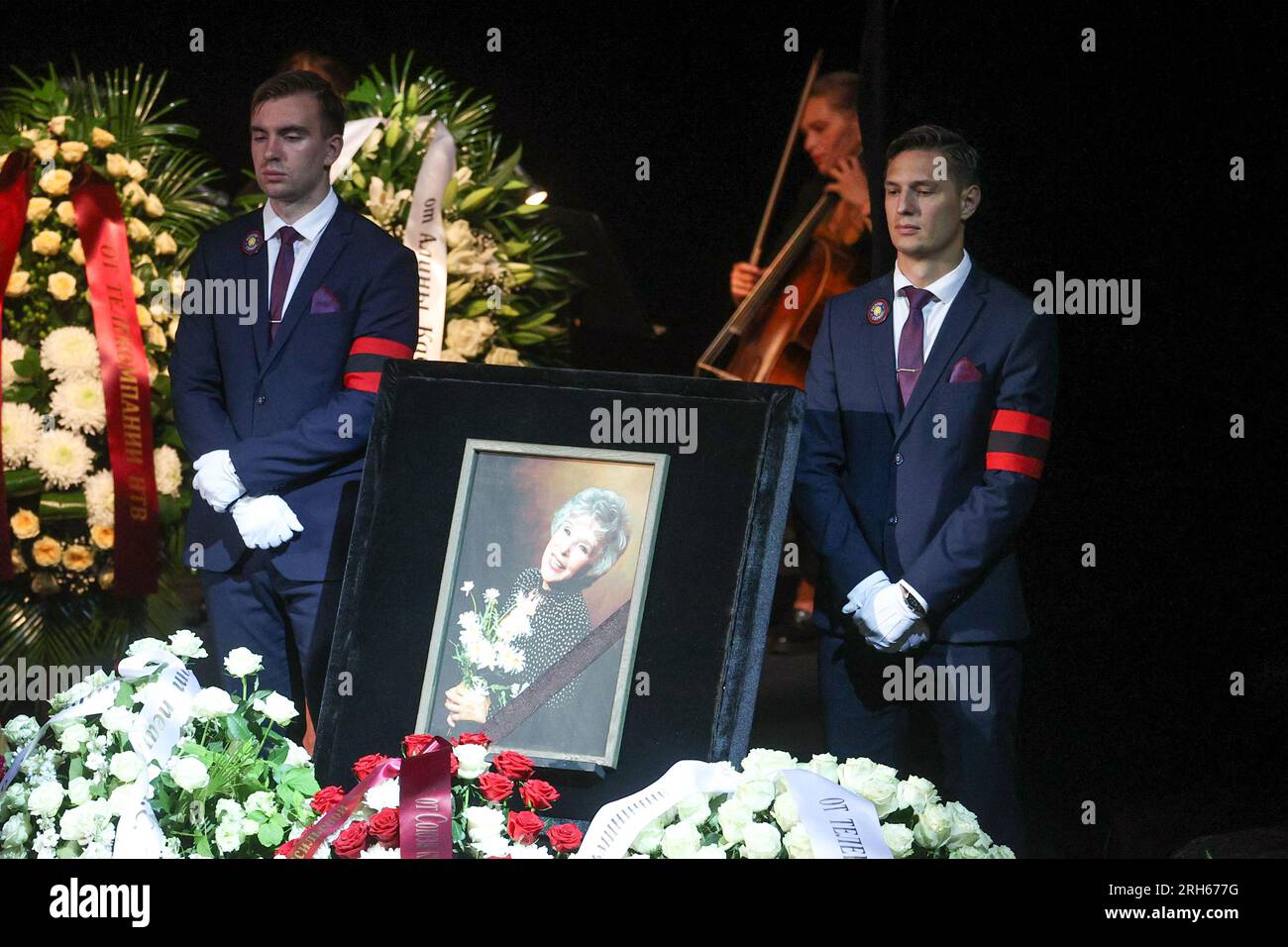 12.08.2023. Russia. Moscow. Farewell ceremony with actress Vera ...