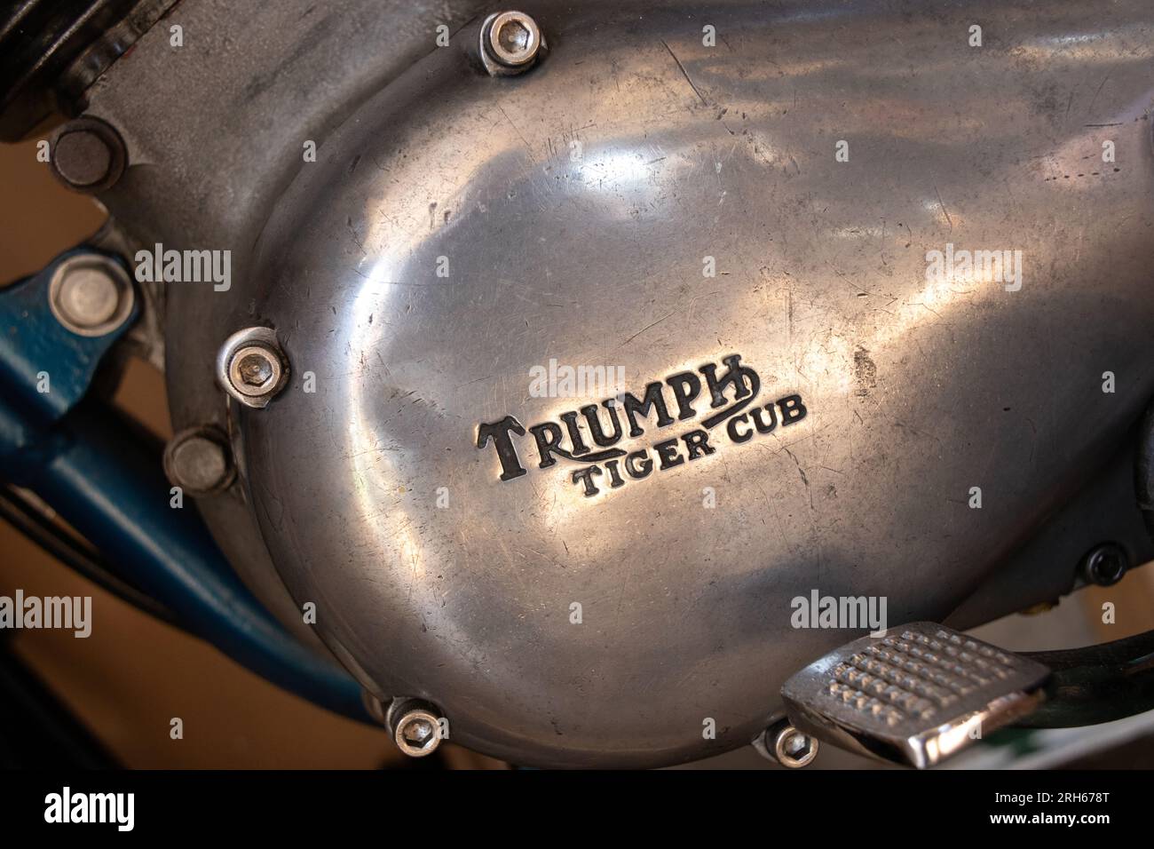 Motorcycles Parts, Triumph Tiger Cub Engine Stock Photo - Alamy