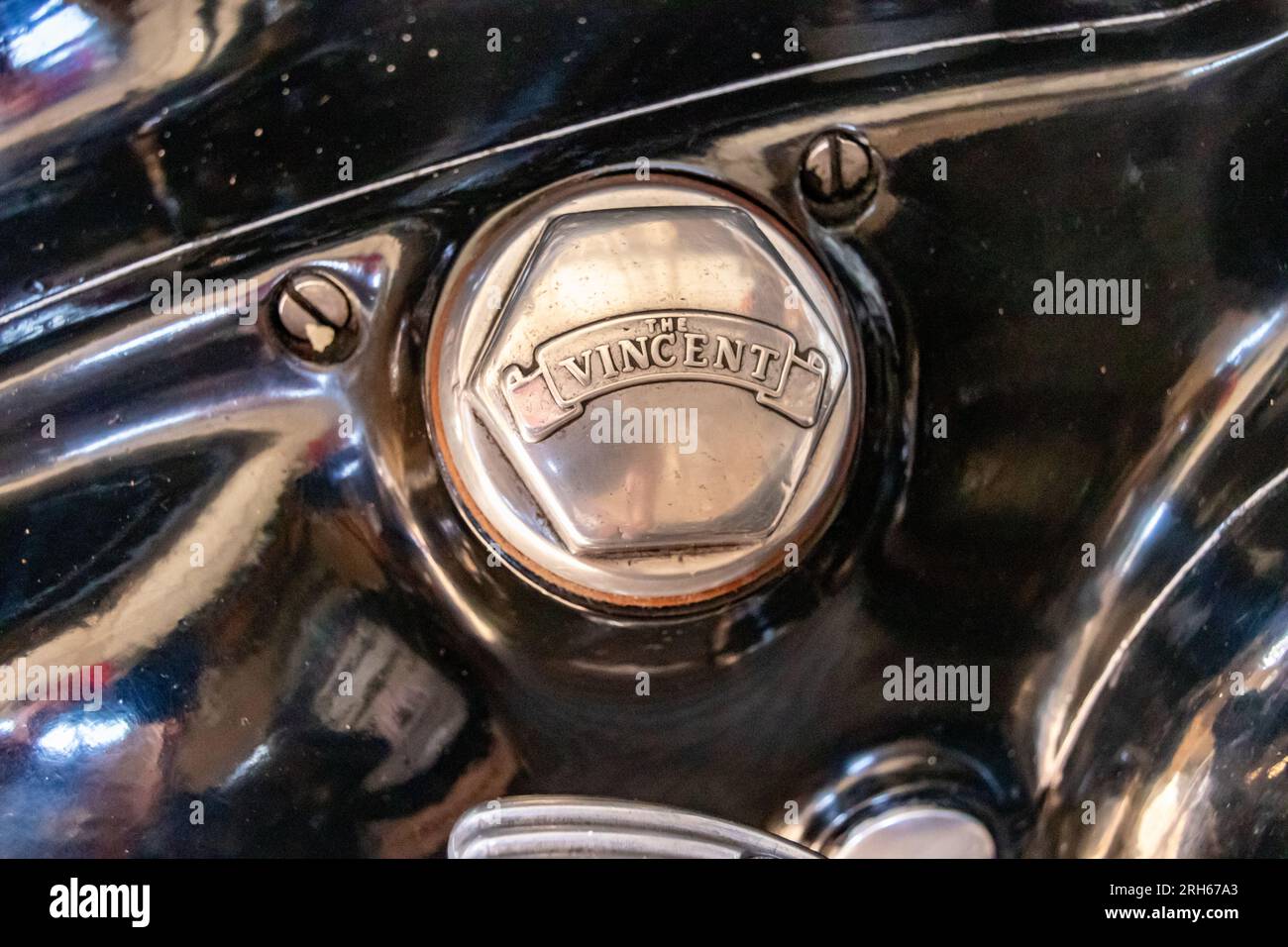 Motorcycles Parts, Vincent, Black Shadow Stock Photo - Alamy