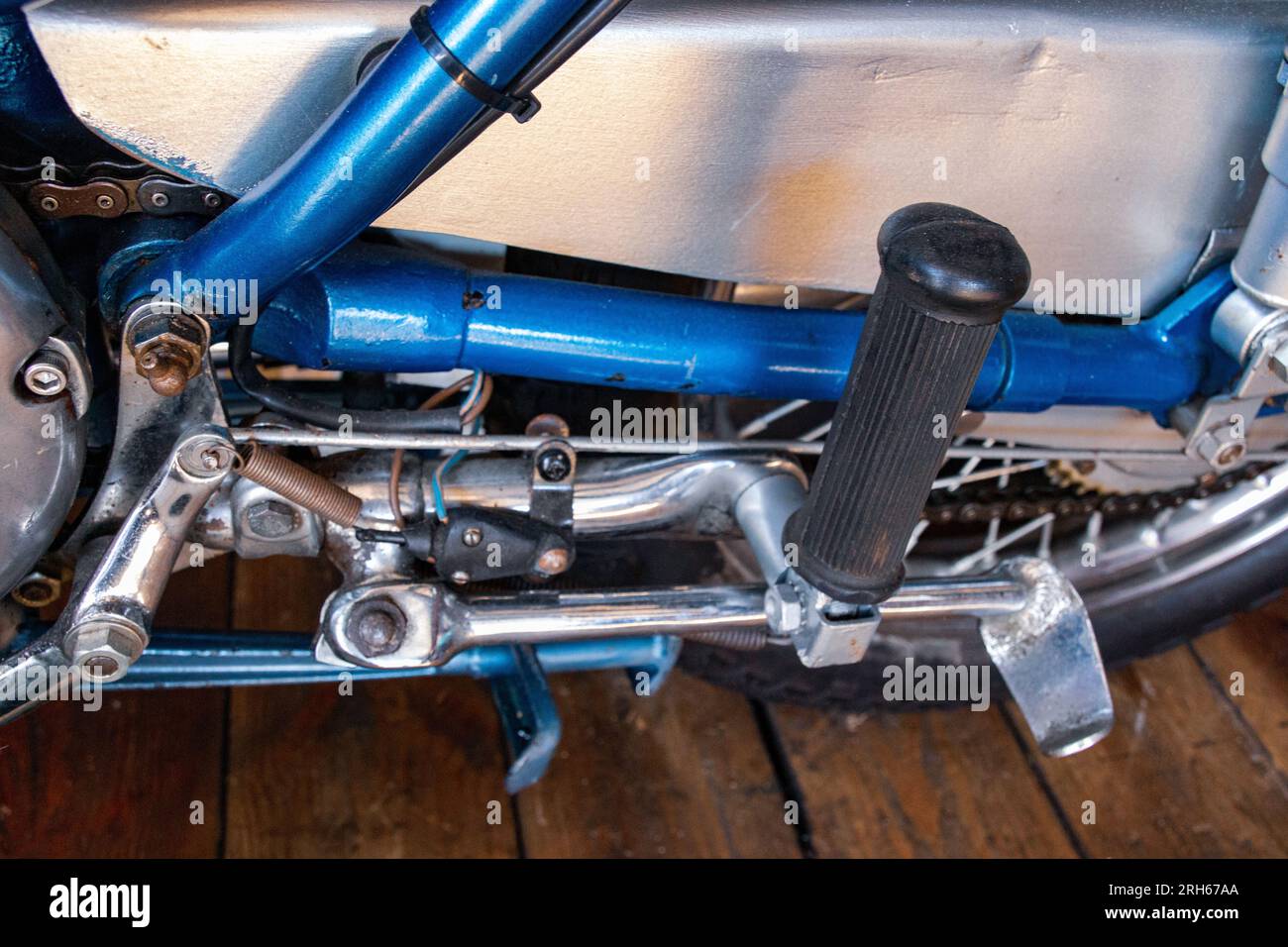Motorcycles Parts, Triumph Tiger Cub Stock Photo - Alamy