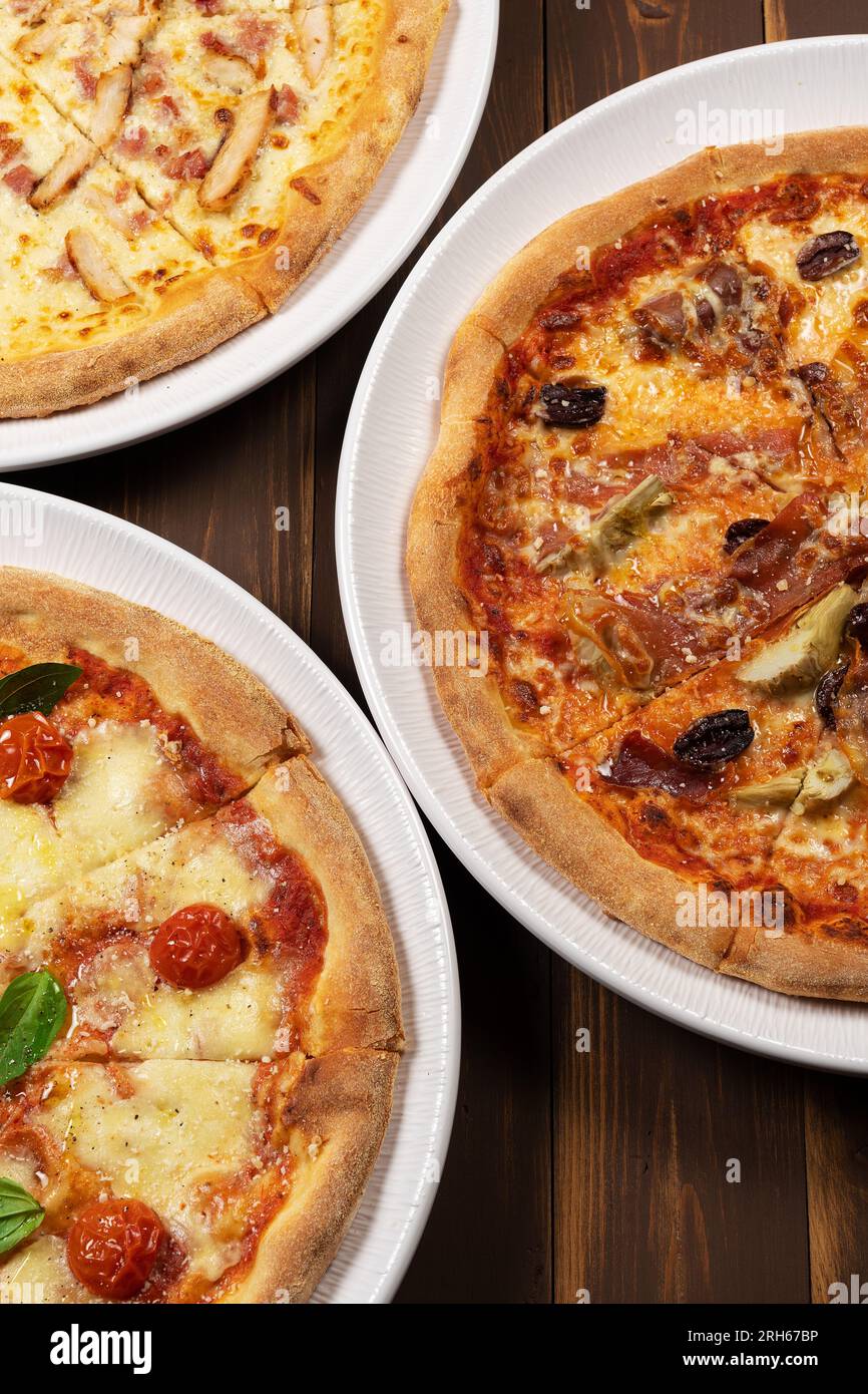 Different pizzas hi-res stock photography and images - Alamy