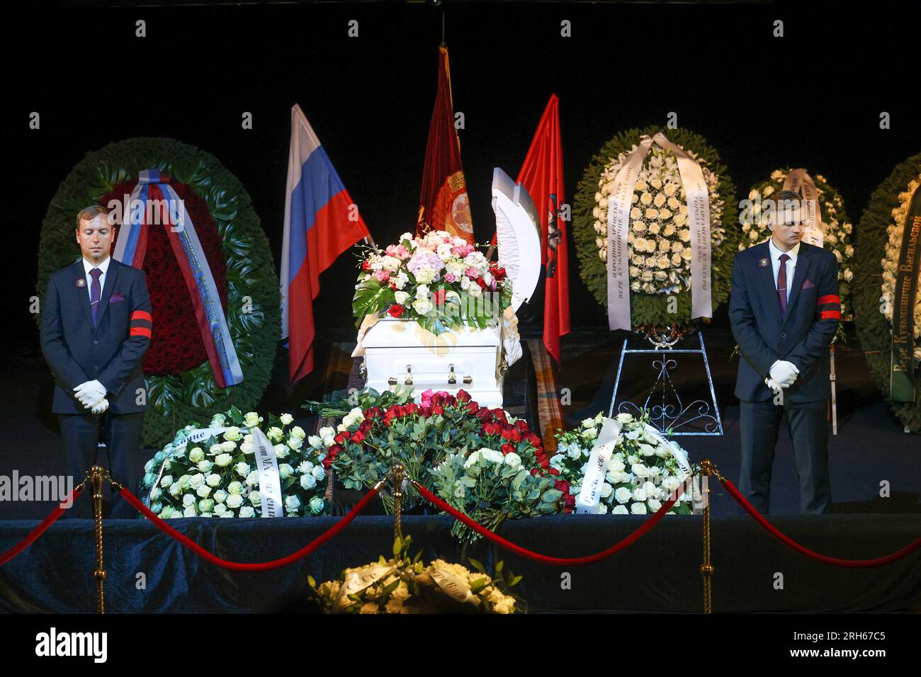 12.08.2023. Russia. Moscow. Farewell ceremony with actress Vera ...