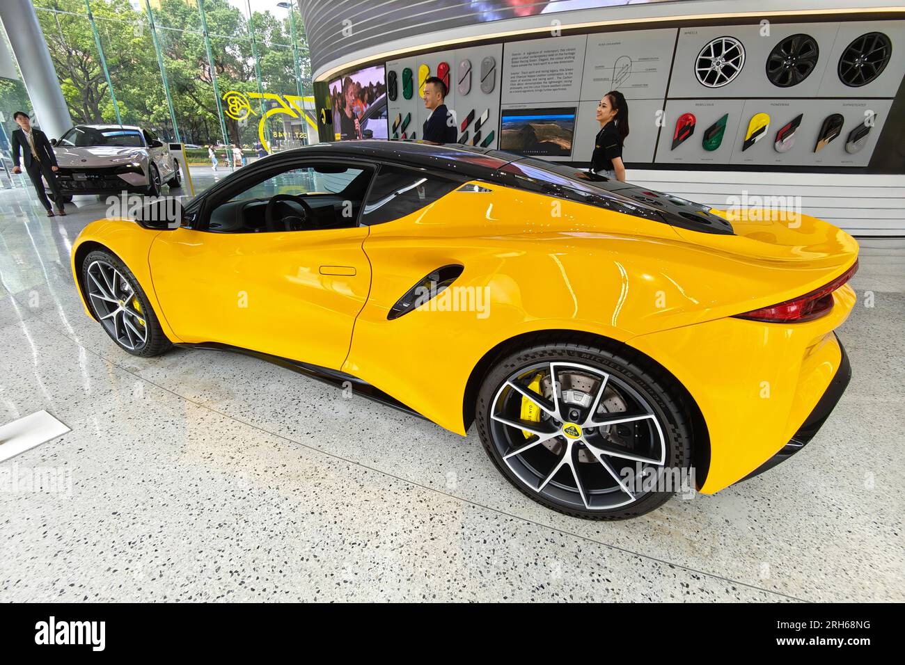 SHANGHAI, CHINA - AUGUST 14, 2023 - Customers shop for sports cars at ...