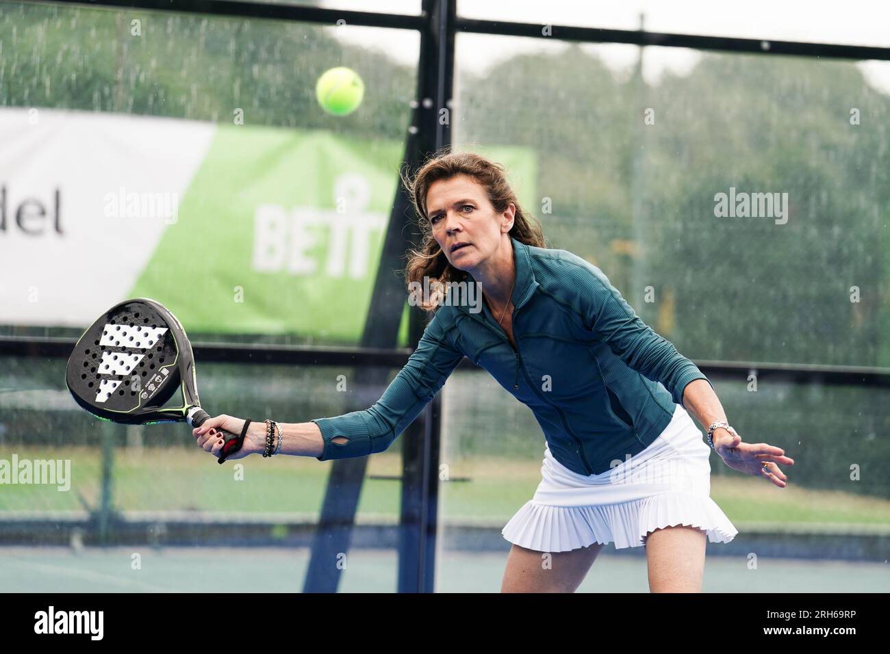 Former tennis player Annabel Croft at the opening of the new padel ...
