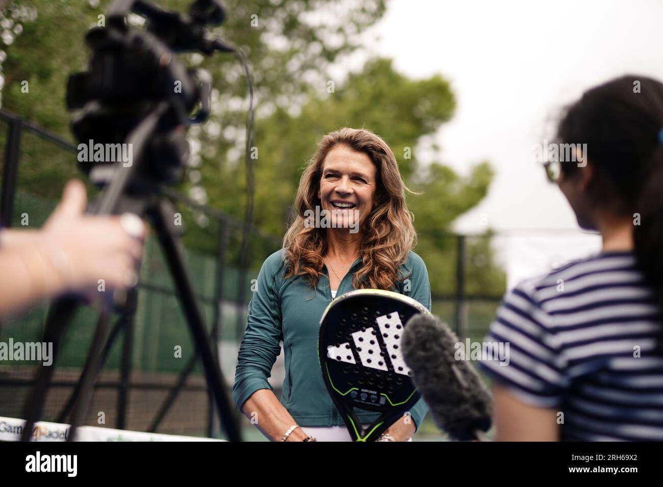Former tennis player Annabel Croft at the opening of the new padel ...